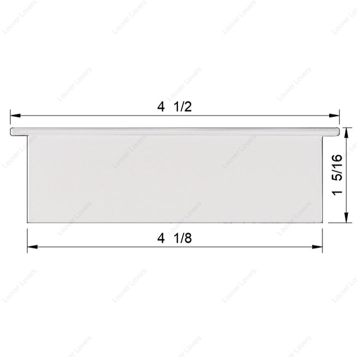4 1/8 Wide 1 5/16 Tall Replacement Slats For Louvered Vent – Louver Lovers